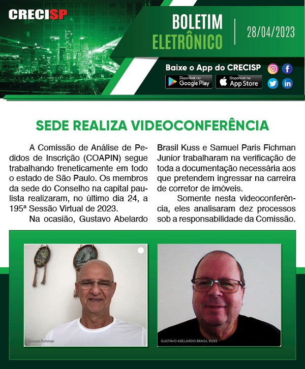 Sede realiza Videoconferência - CRECISP